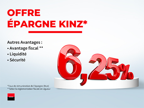 Offre épargne Kinz - UIB web site